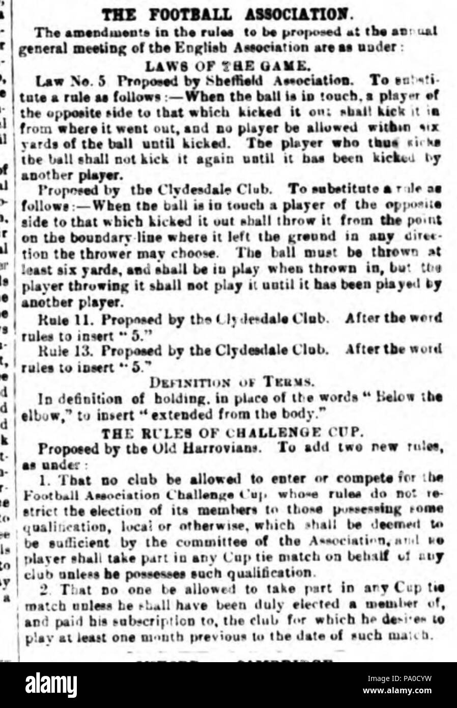 Victorian football era hi-res stock photography and images - Alamy