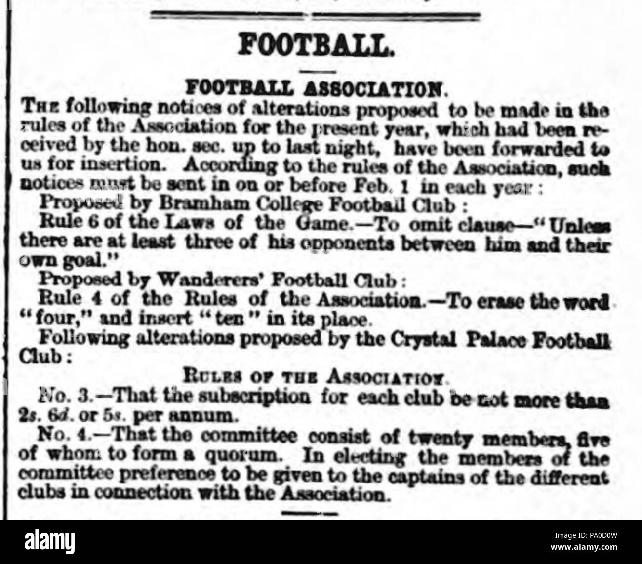 Football association Black and White Stock Photos & Images - Alamy