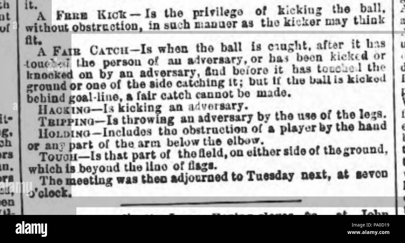 Football association 1863 hi-res stock photography and images - Alamy