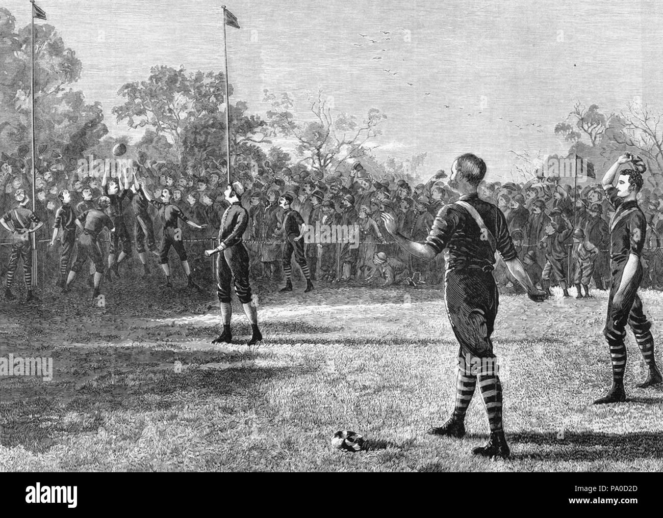 Football soccer field pitch Black and White Stock Photos & Images - Alamy