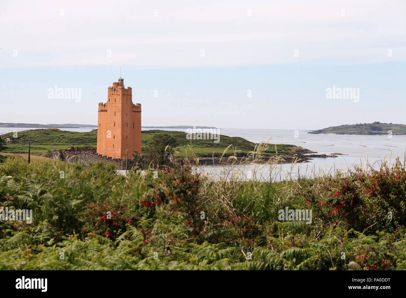 Kilcoe Castle at Roaringwater Bay in West Cork Stock Photo - Alamy