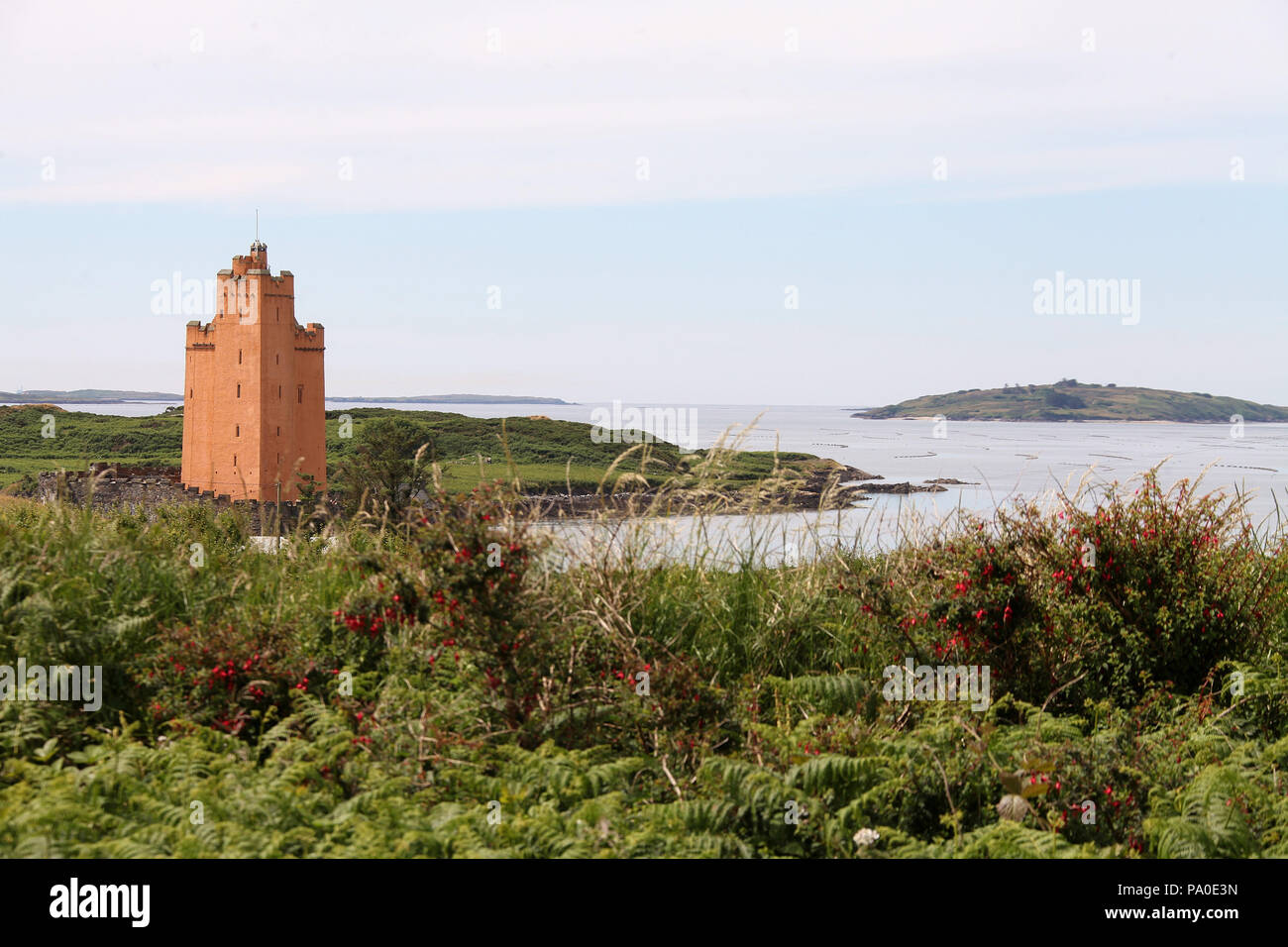 Kilcoe Castle at Roaringwater Bay in West Cork Stock Photo - Alamy