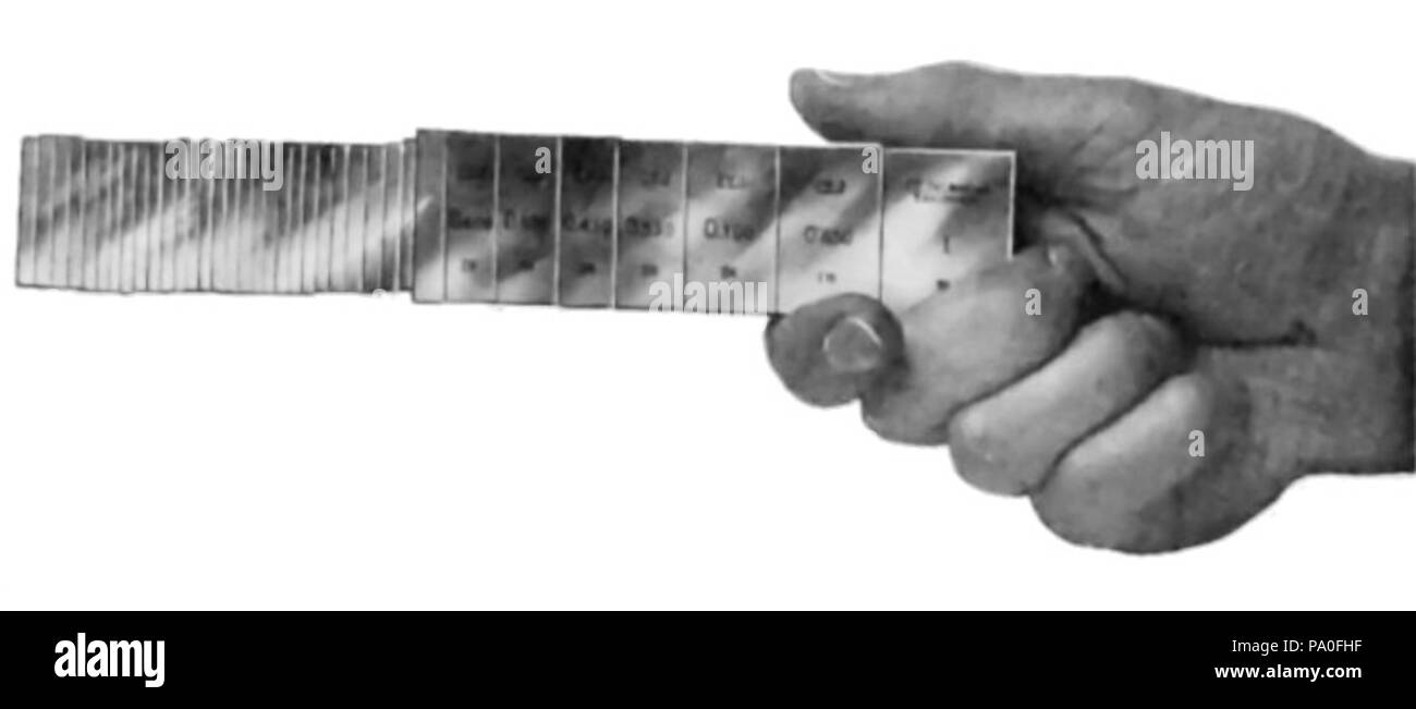 691 Gauge Block Adhesion Stock Photo - Alamy