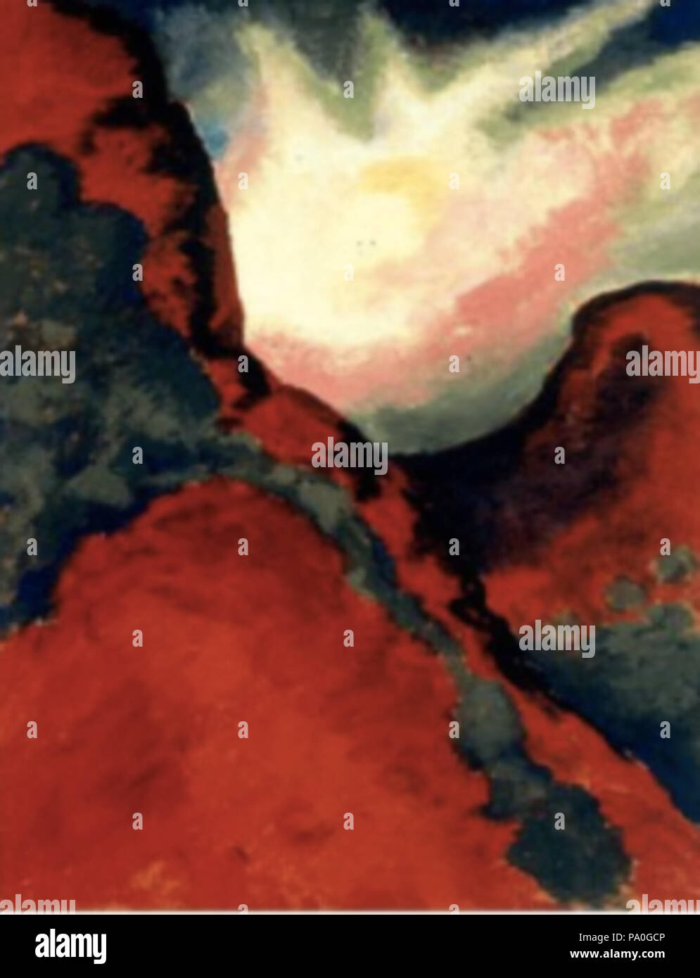 707 Georgia O'Keeffe, Palo Duro Canyon, 1916-1917 Stock Photo - Alamy