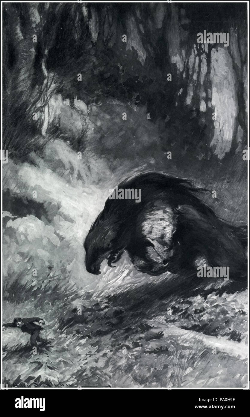 595 Dyryth--At the Earths Core 1922 Illustration Stock Photo - Alamy