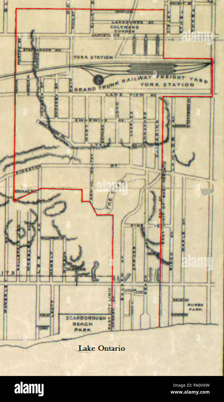 Toronto map hi-res stock photography and images - Alamy