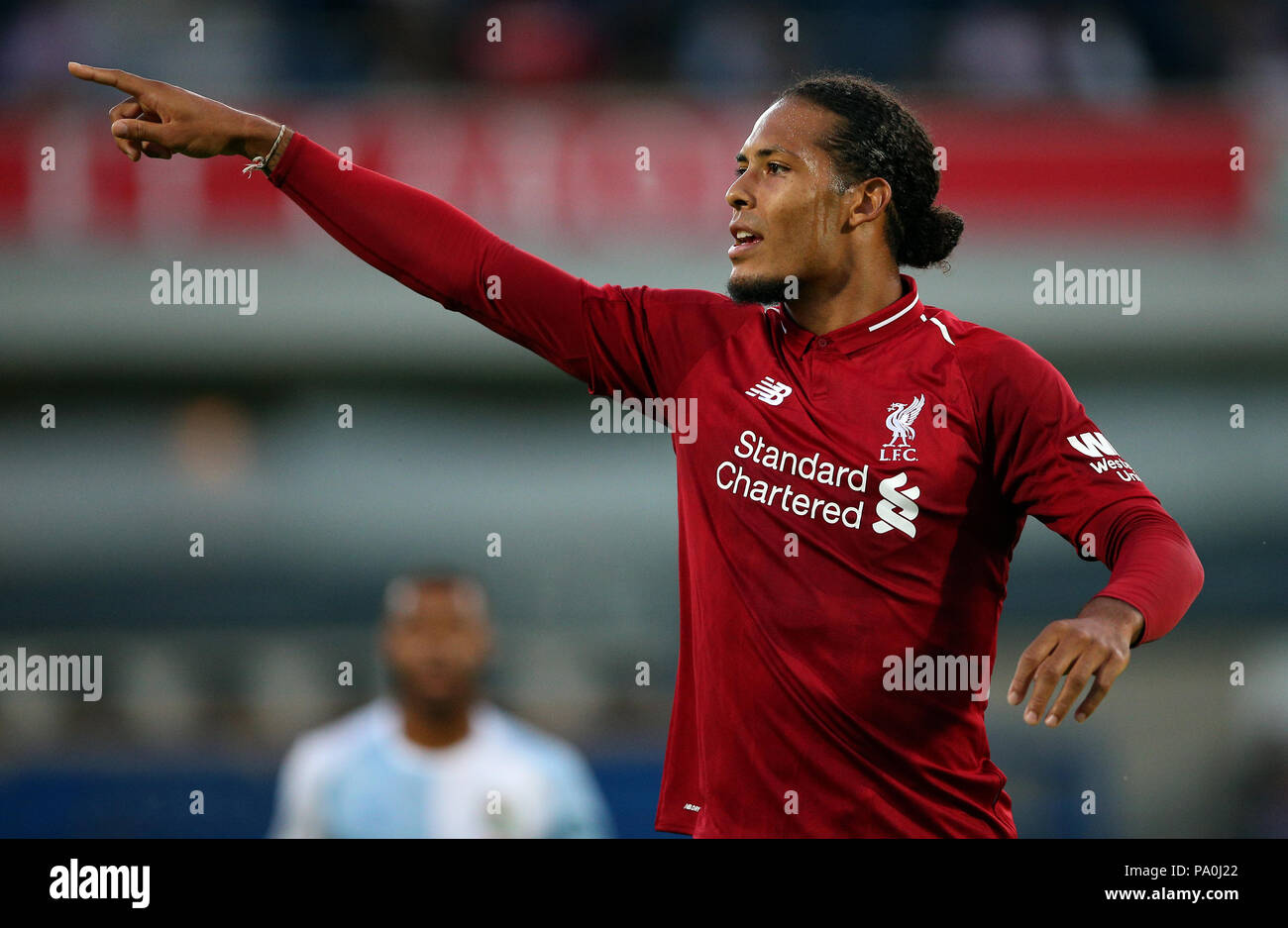Liverpool's Virgil van Dijk during a pre season friendly match at Ewood ...