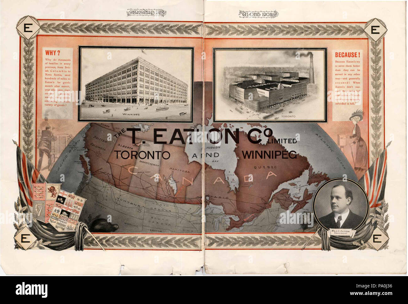 600 Eaton's advertisement 1908 Stock Photo - Alamy