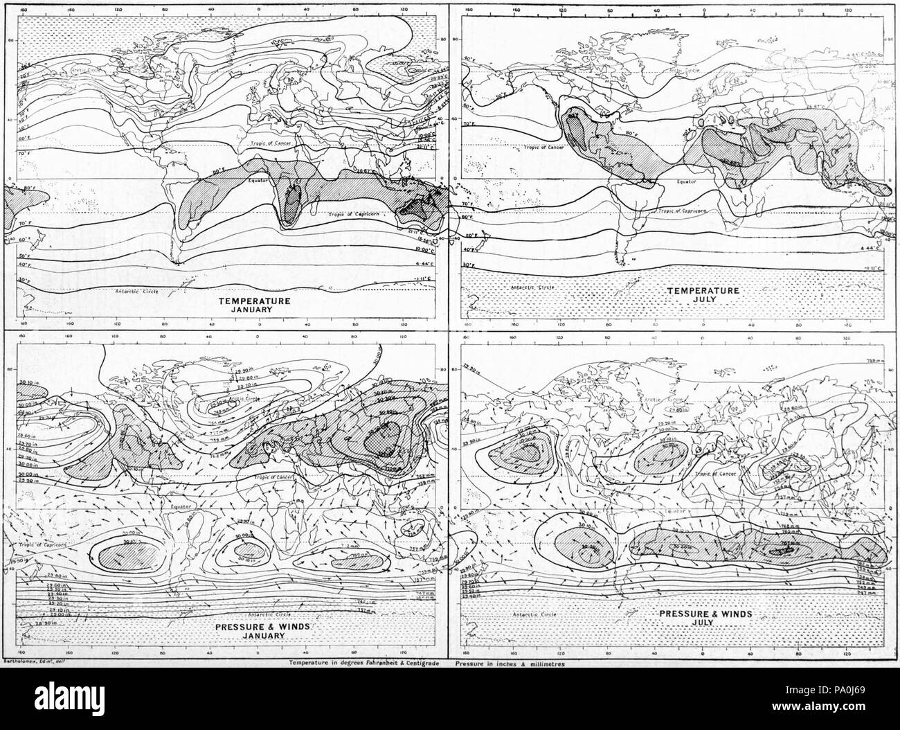 601 EB1911 - Climate Plate 2 Stock Photo - Alamy