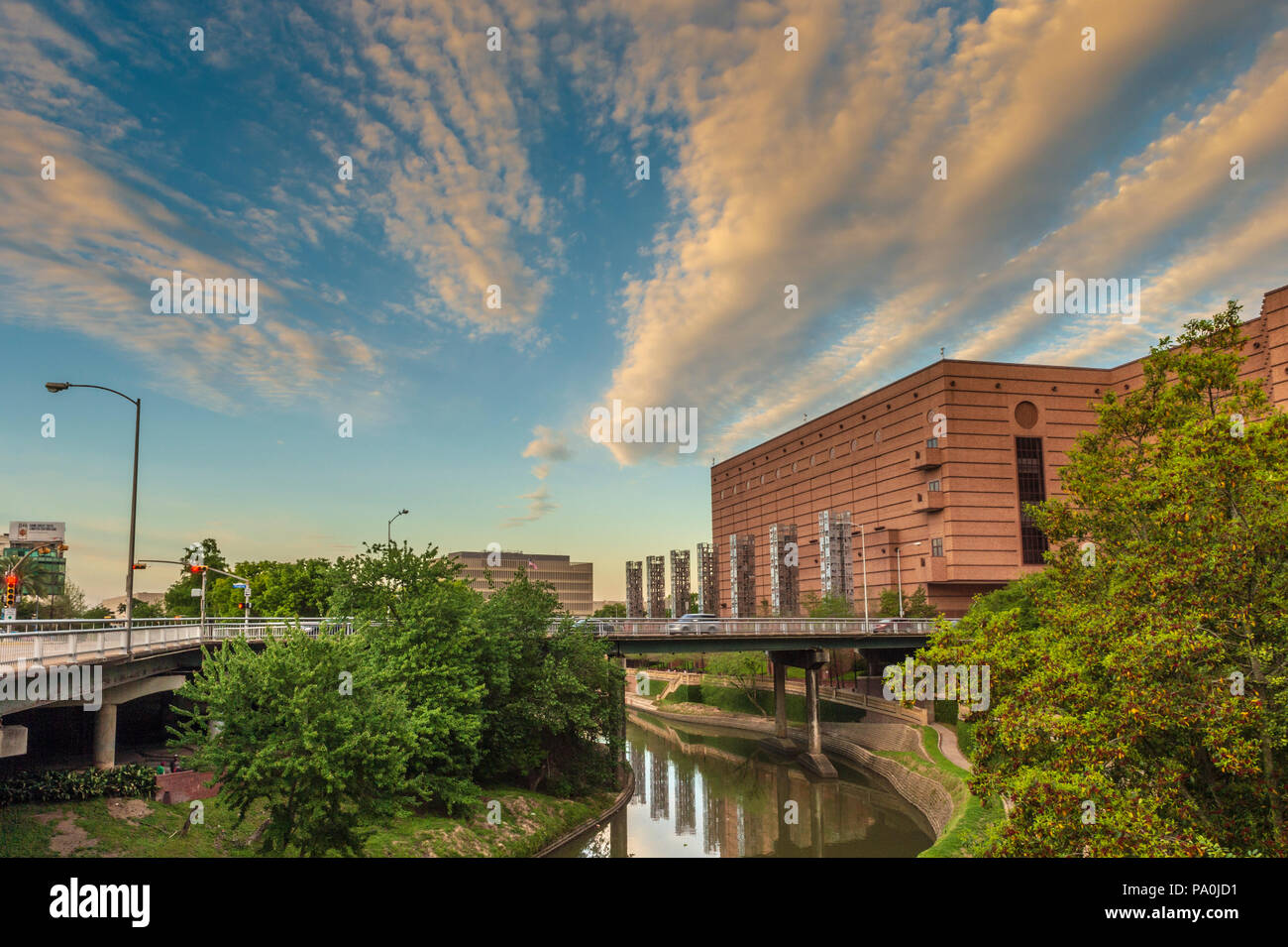 Houston texas skyline river hi-res stock photography and images - Alamy