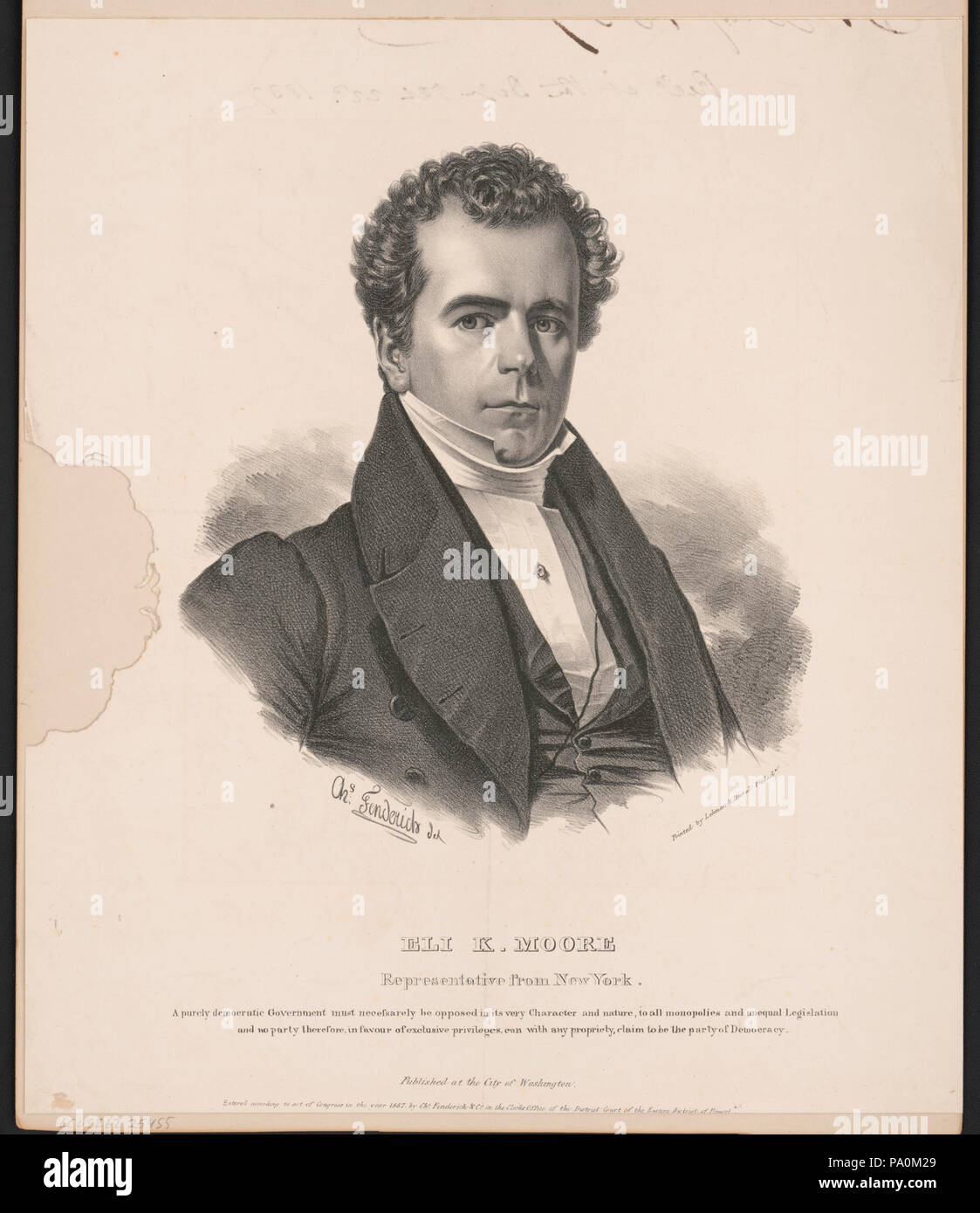 614 Eli K. Moore, representative from New York LCCN2003656253 Stock ...