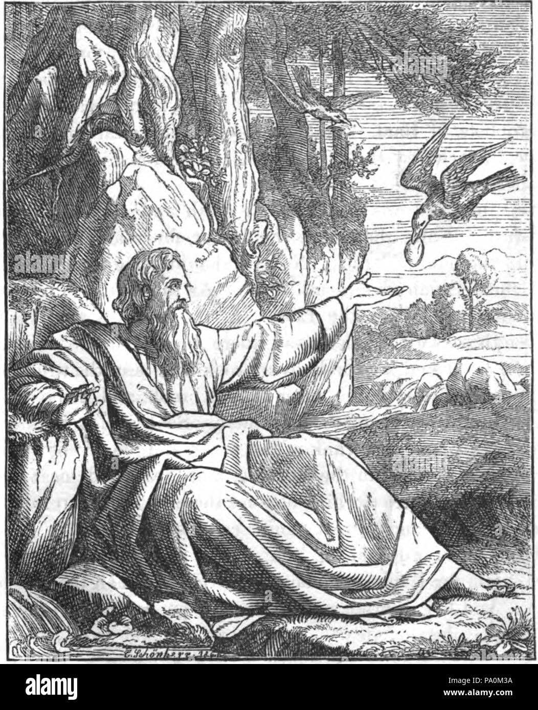 Elijah fed by ravens hi-res stock photography and images - Alamy