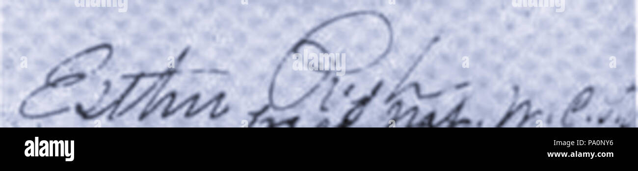 627 Esther Pugh signature Stock Photo - Alamy