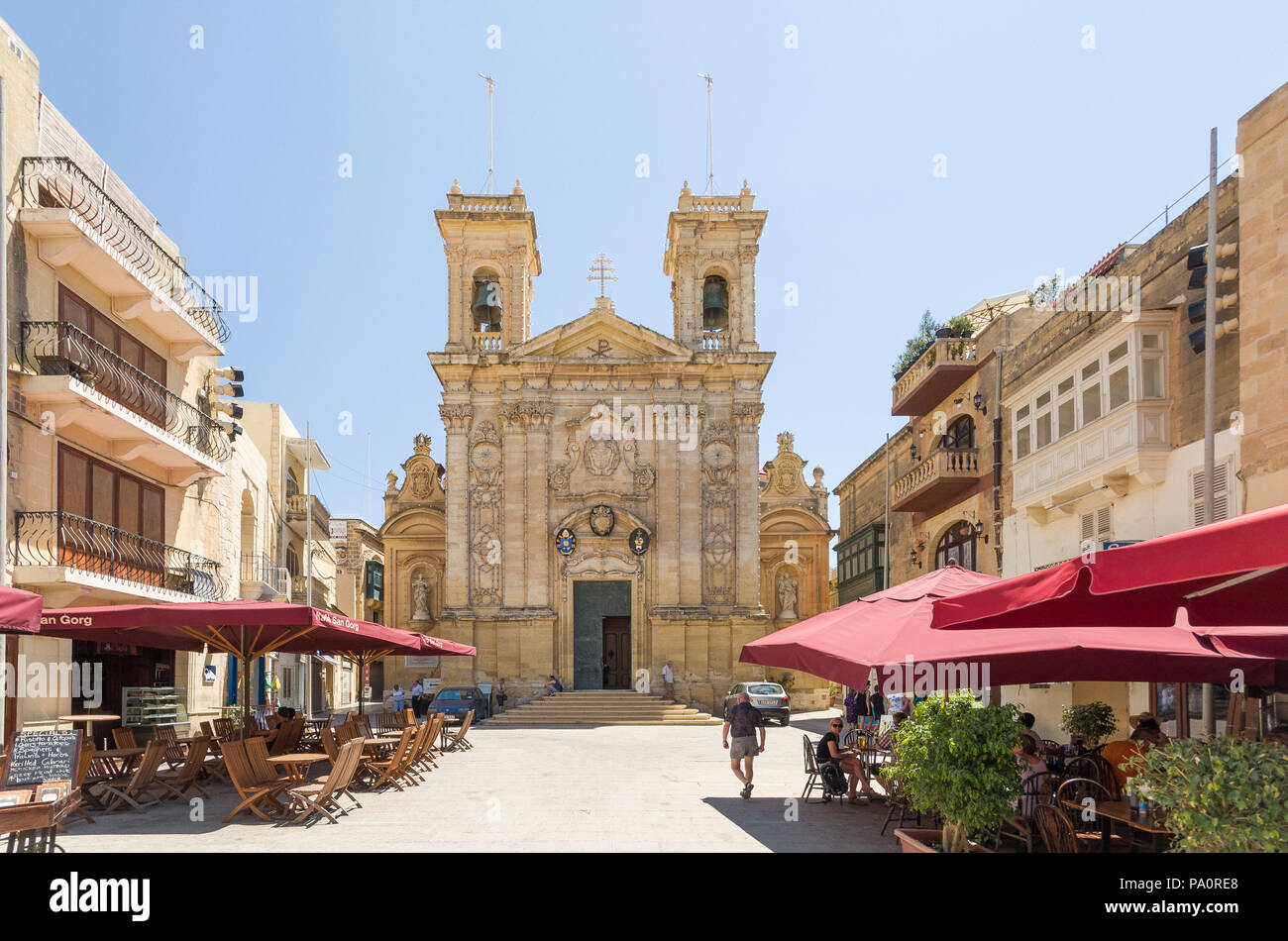 Rabat city in Gozo Island - Malta Stock Photo - Alamy
