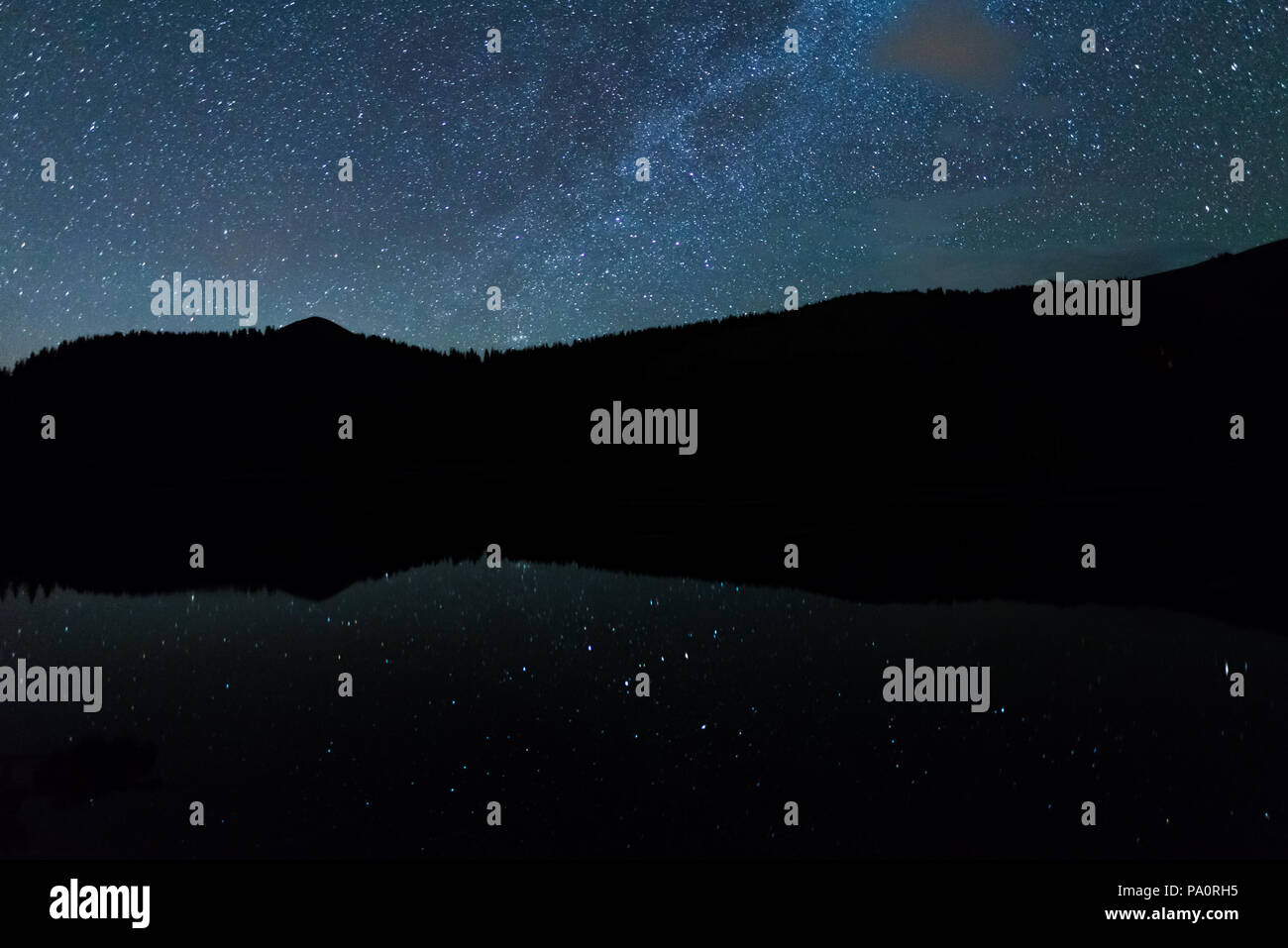 Stars Above a Lake Stock Photo - Alamy