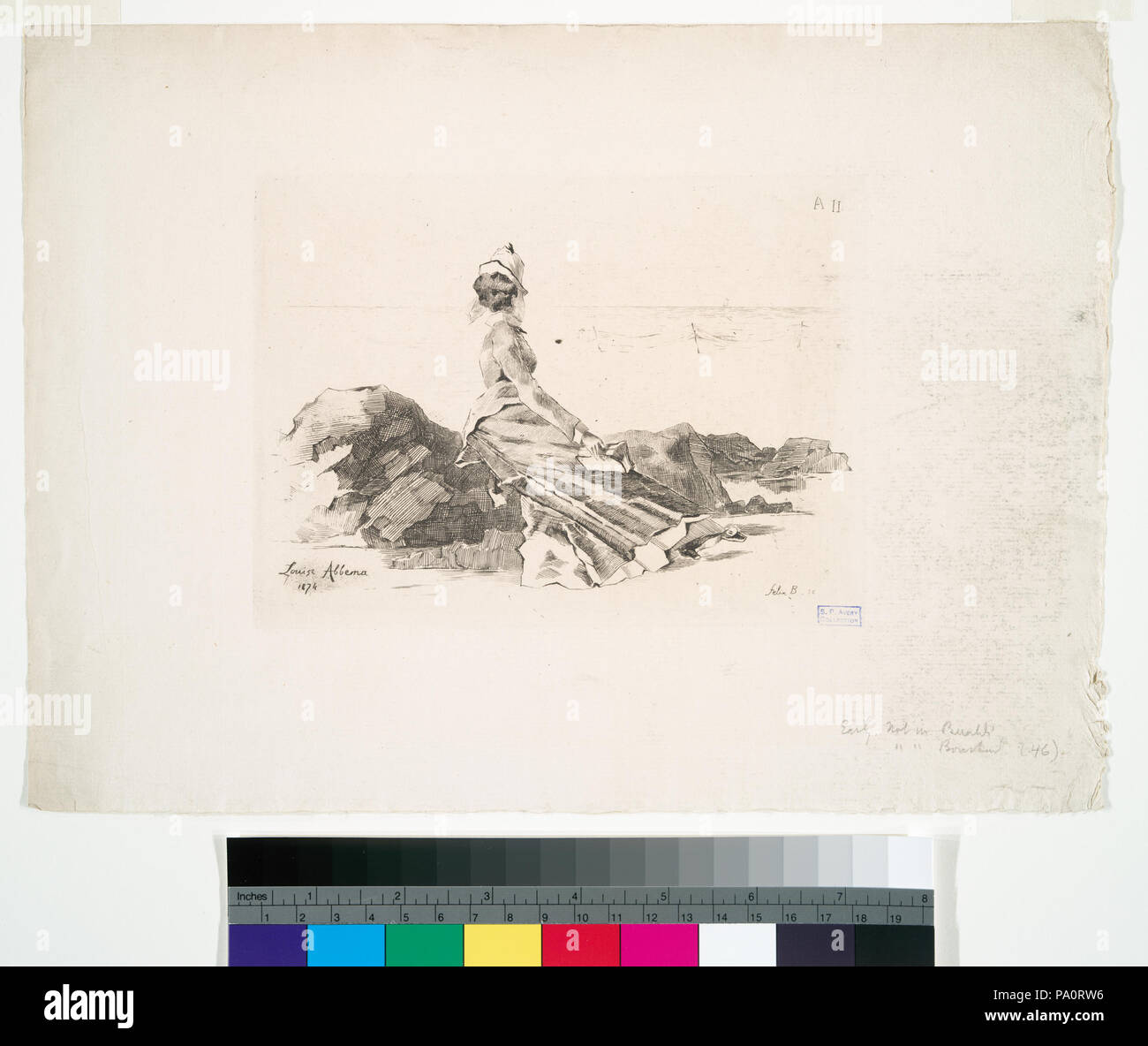 Femme assise sur un rocher hi-res stock photography and images - Alamy