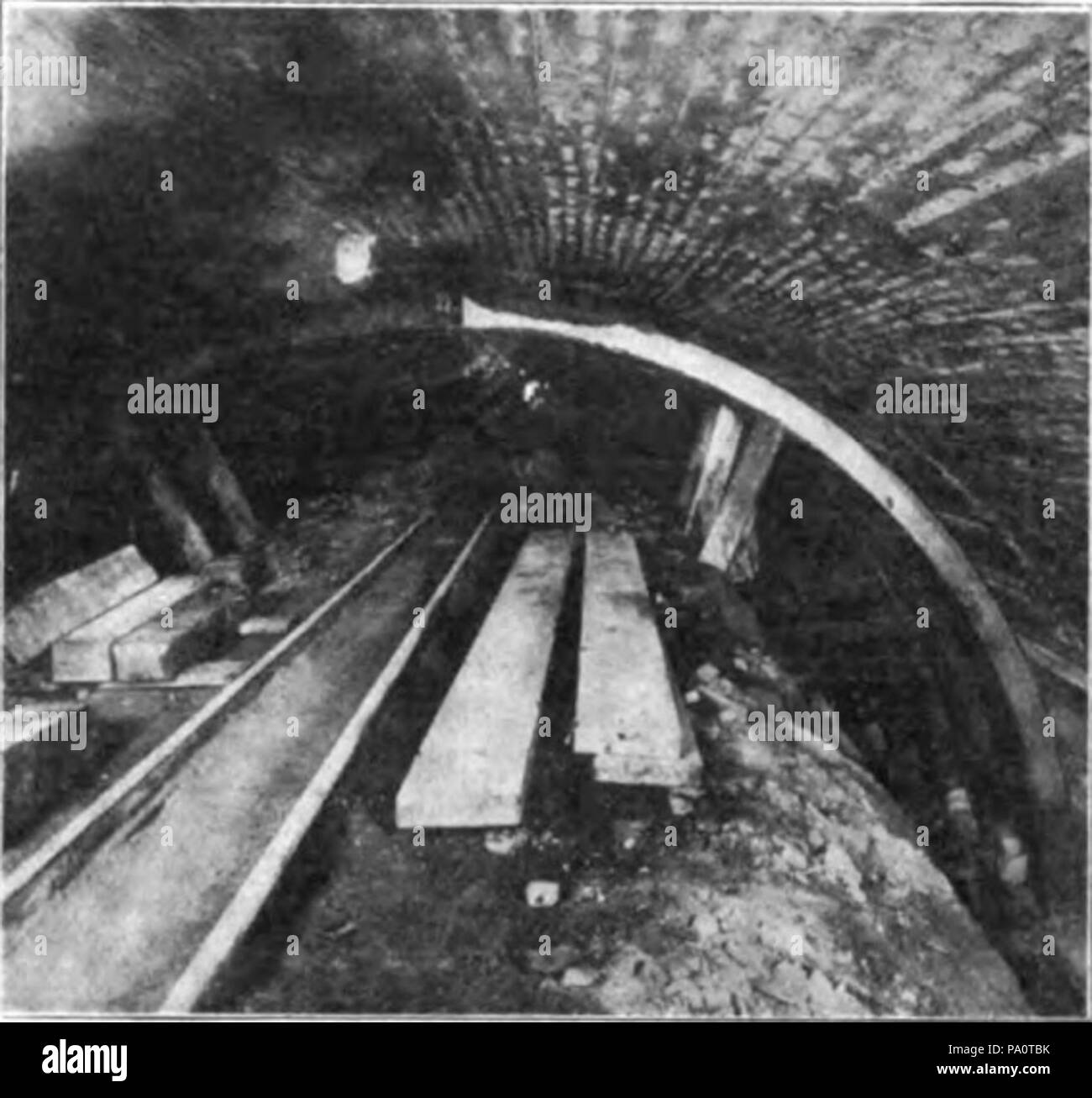 646 Fig 08 - Completed Arch and I-Beam Centers; View Along Top of Core ...