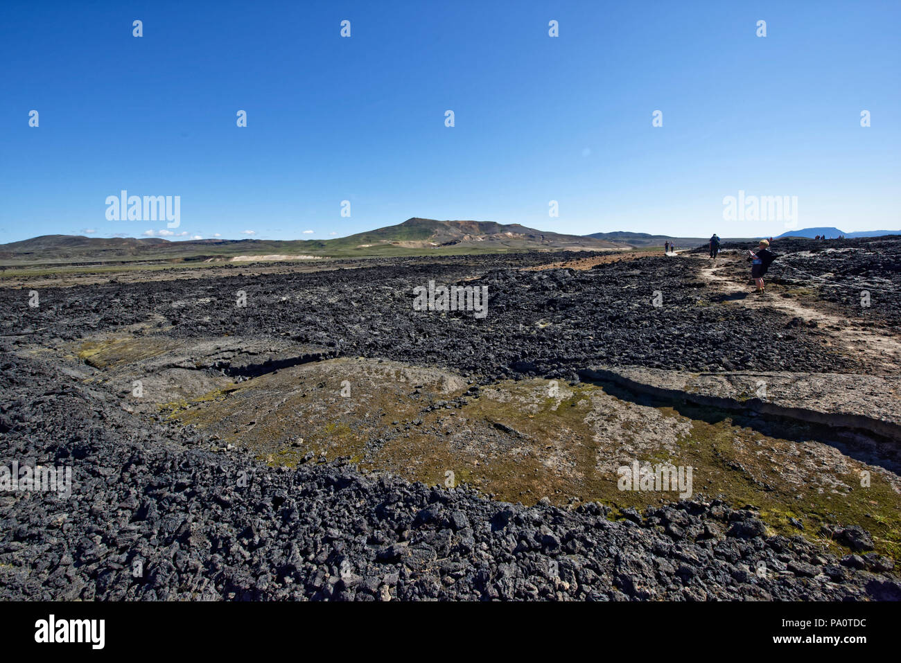 Explosion crater Viti, Krafla Volcano, near Reykjahlid, Iceland.The ...