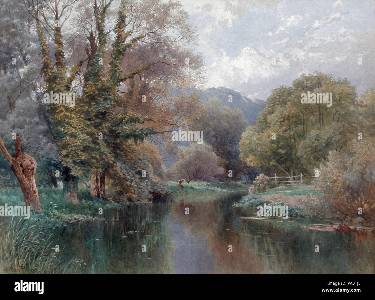 Palmer Harry Sutton - a River Scene Stock Photo - Alamy