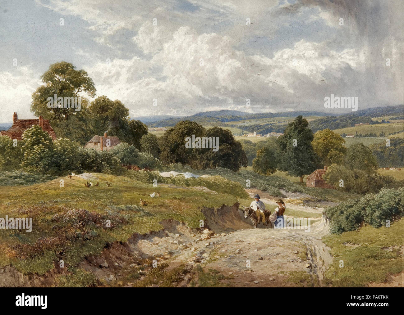 Palmer Harry Sutton - Extensive Country Landscape with Figures and ...