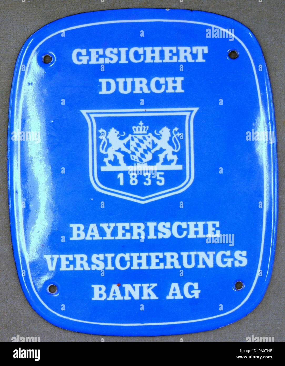 648 Fire mark for Bayerische Versicherungsbank Aktiengesellschaft in ...