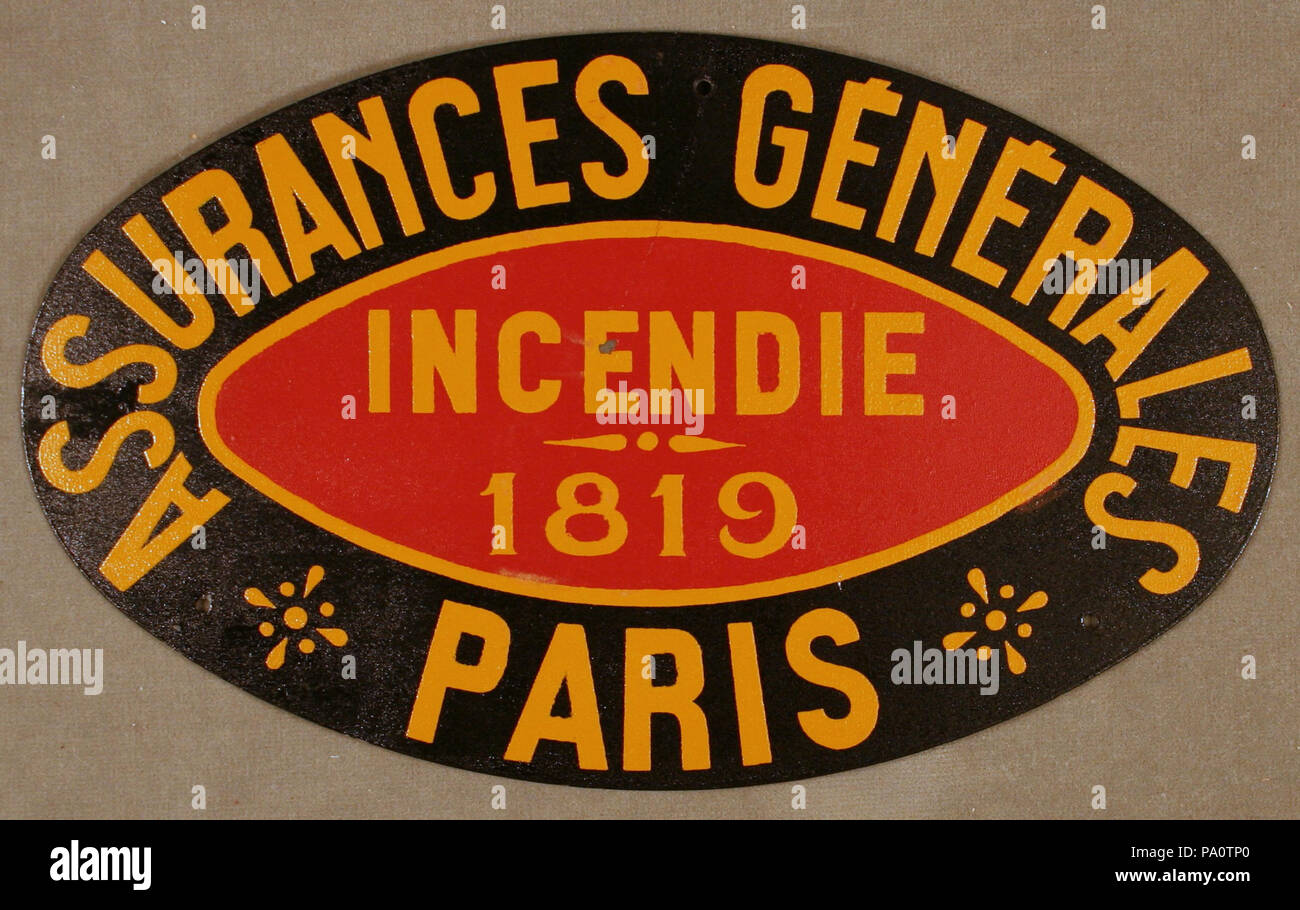 648 Fire mark for Compagnie d'Assurances Generales Contre l'Incendie et ...