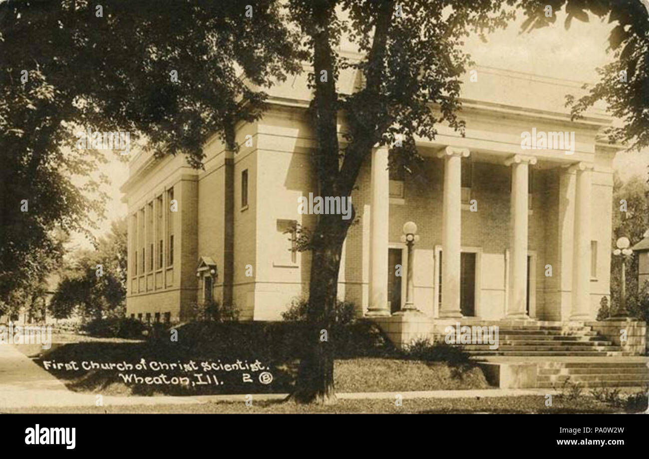 650 First Church of Christ, Scientist, Wheaton, Illinois, postcard 02 ...