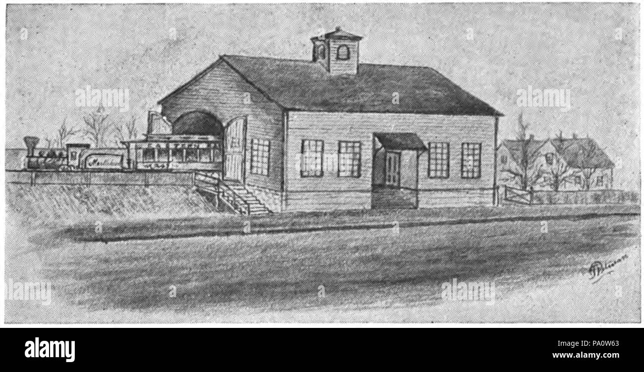 651 First Marblehead station, circa 1900 Stock Photo - Alamy