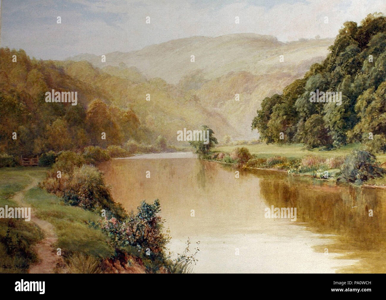 Palmer Harry Sutton - Summer River Landscape Stock Photo - Alamy