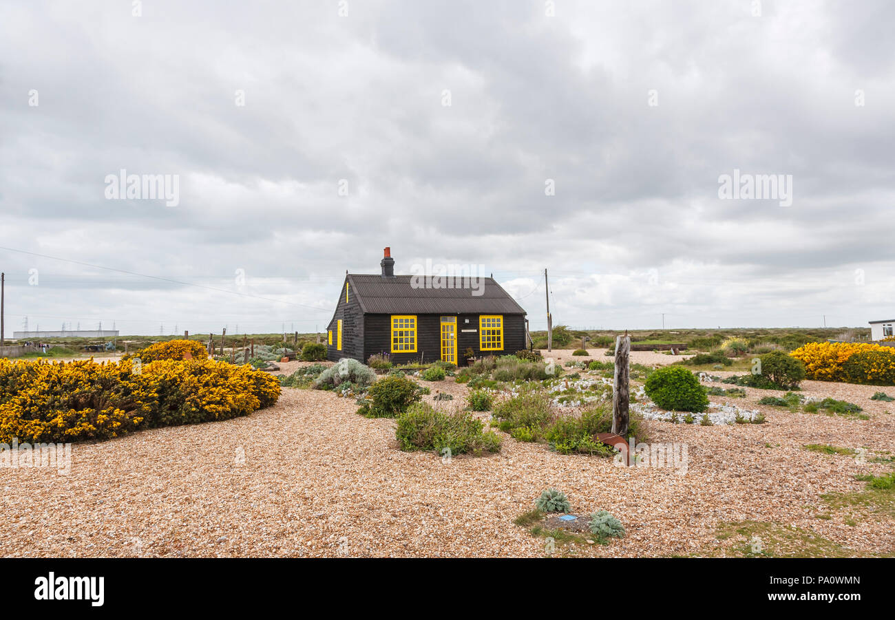 Front garden of Prospect Cottage, House of Derek Jarman, film director ...