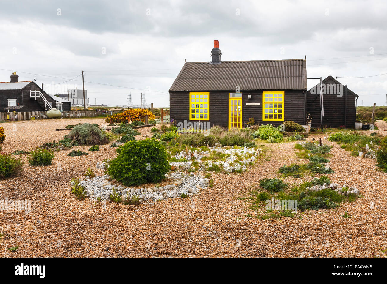 Front garden of Prospect Cottage, House of Derek Jarman, film director ...