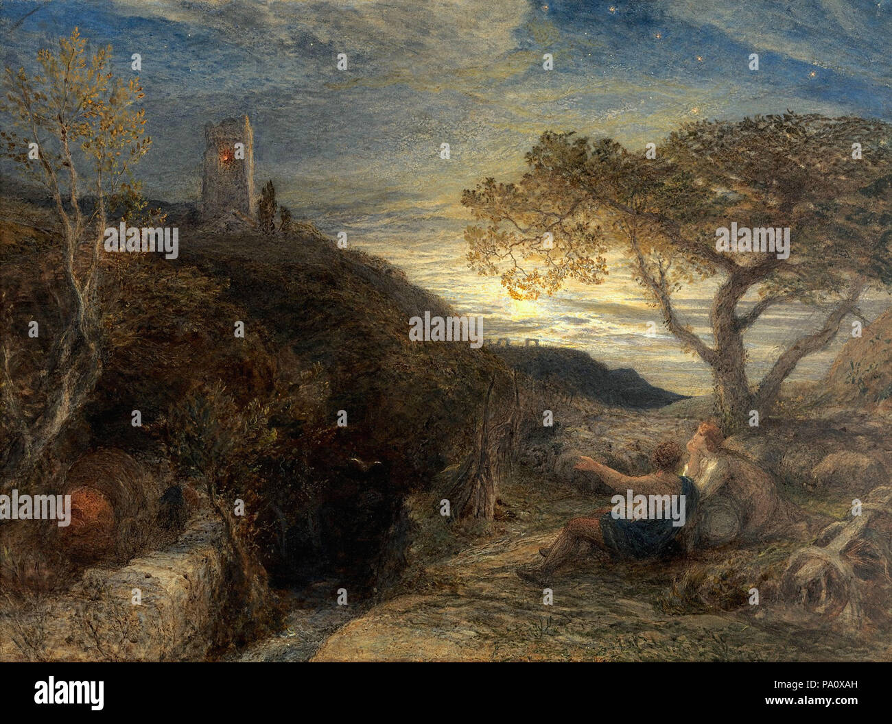 Palmer Samuel - the Lonely Tower Stock Photo - Alamy