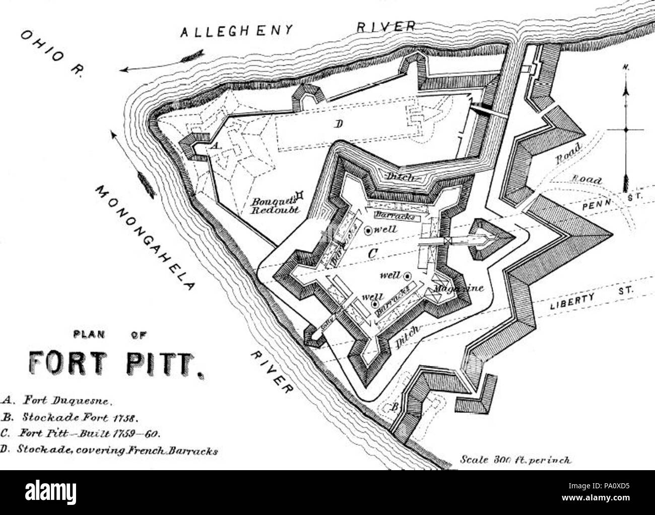 Fort pitt pittsburgh Black and White Stock Photos & Images - Alamy
