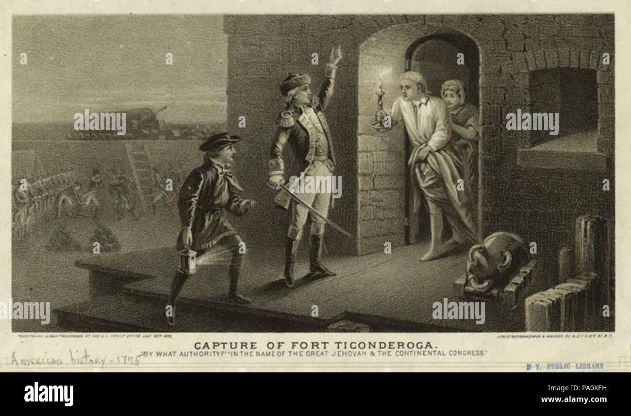 Fort ticonderoga 1775 hi-res stock photography and images - Alamy