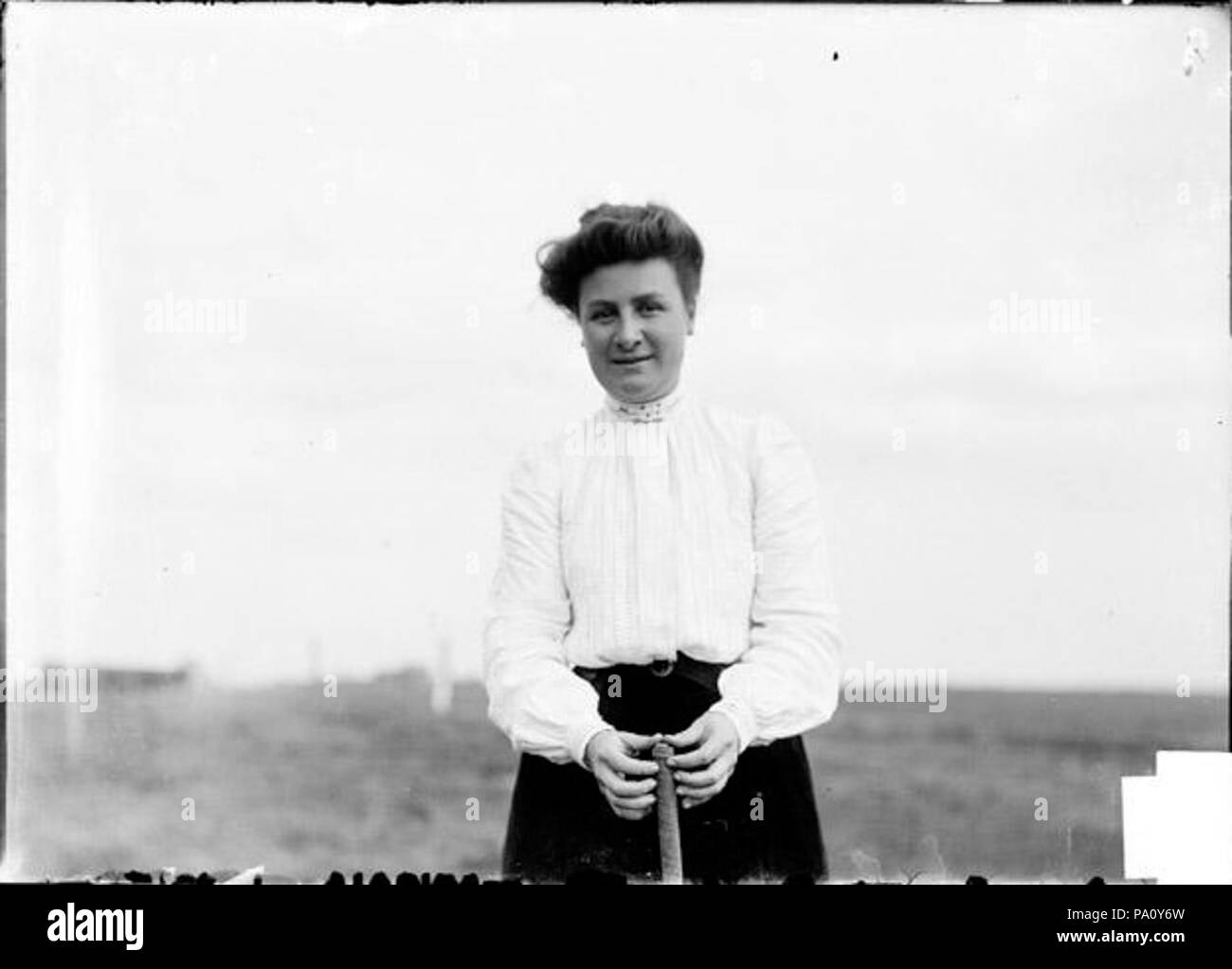 American female golfer Black and White Stock Photos & Images - Alamy