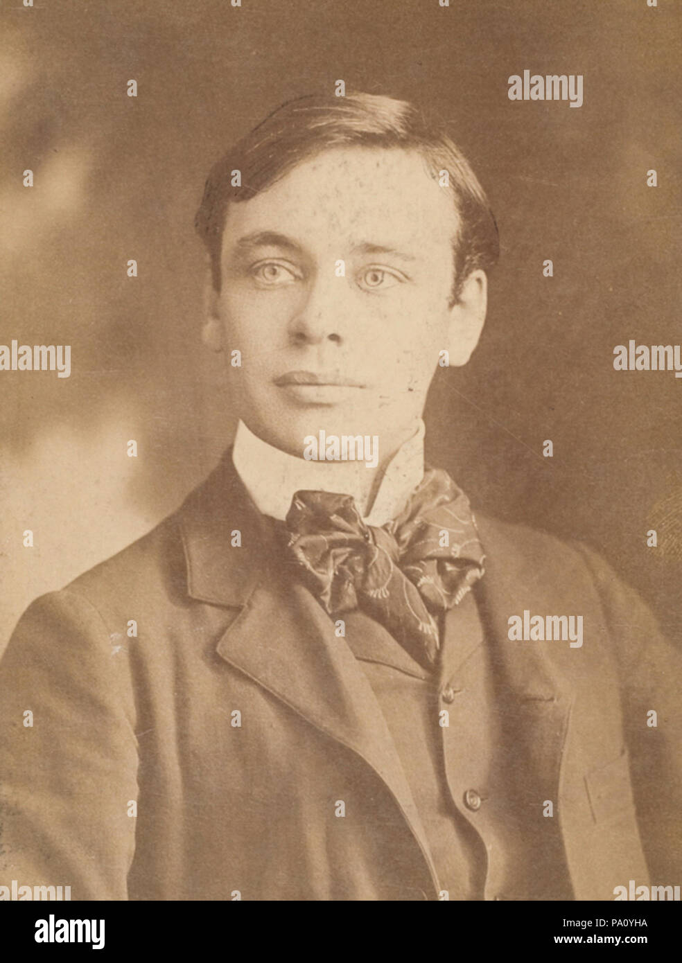669 Frank A. Nankivell, artist, ca. 1890 (cropped Stock Photo - Alamy