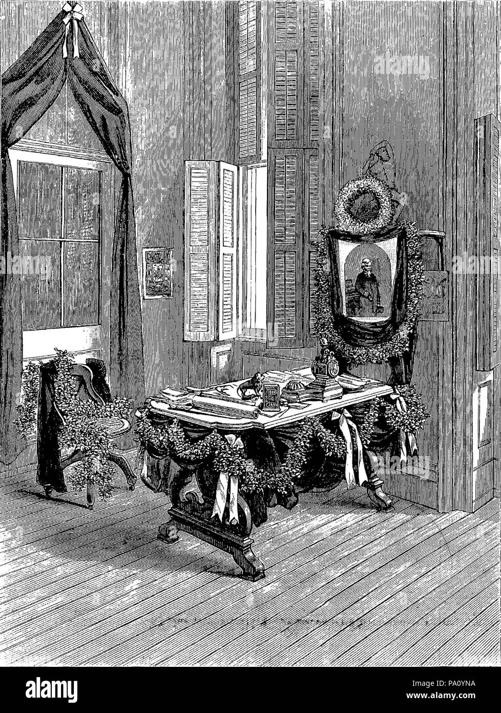 Illustrated office Black and White Stock Photos & Images - Alamy