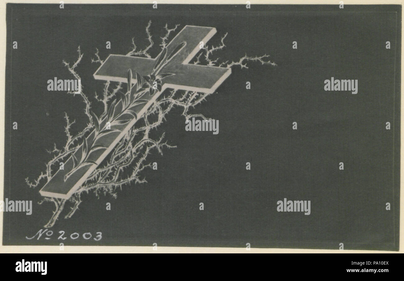 683 Funeral card design no 2003 (HS85-10-170F Stock Photo - Alamy