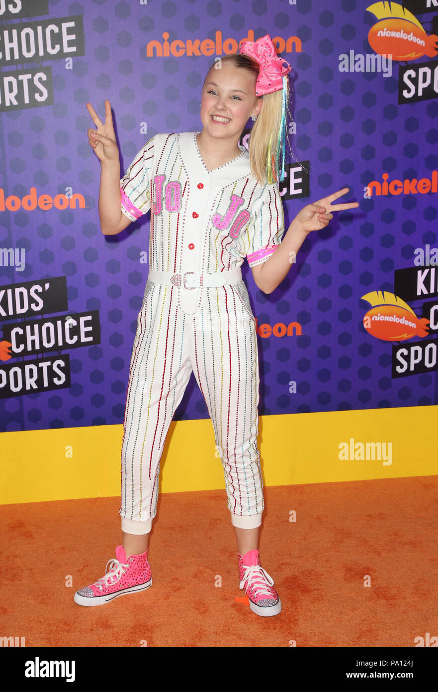 Santa Monica, Ca. 19th July, 2018. Jojo Siwa at Nickelodeon's 2018 ...