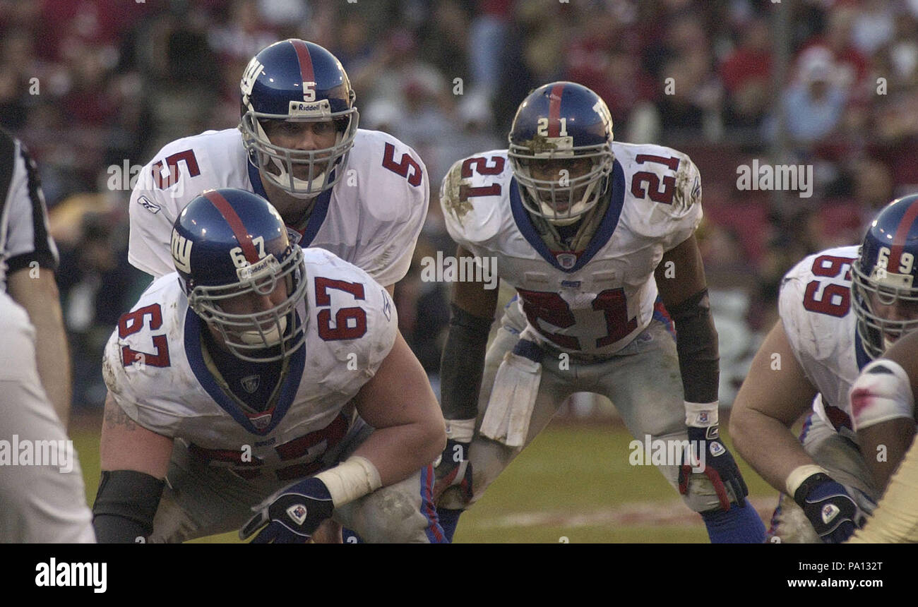 San Francisco, California, USA. 5th Jan, 2003. New York Giants ...