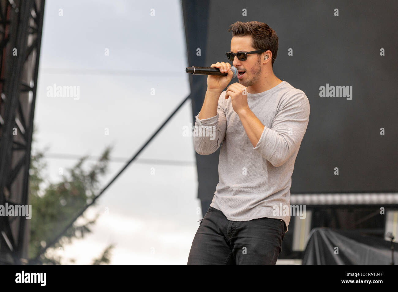 Twin Lakes, Wisconsin, USA. 19th July, 2018. CALE DODDS during the ...