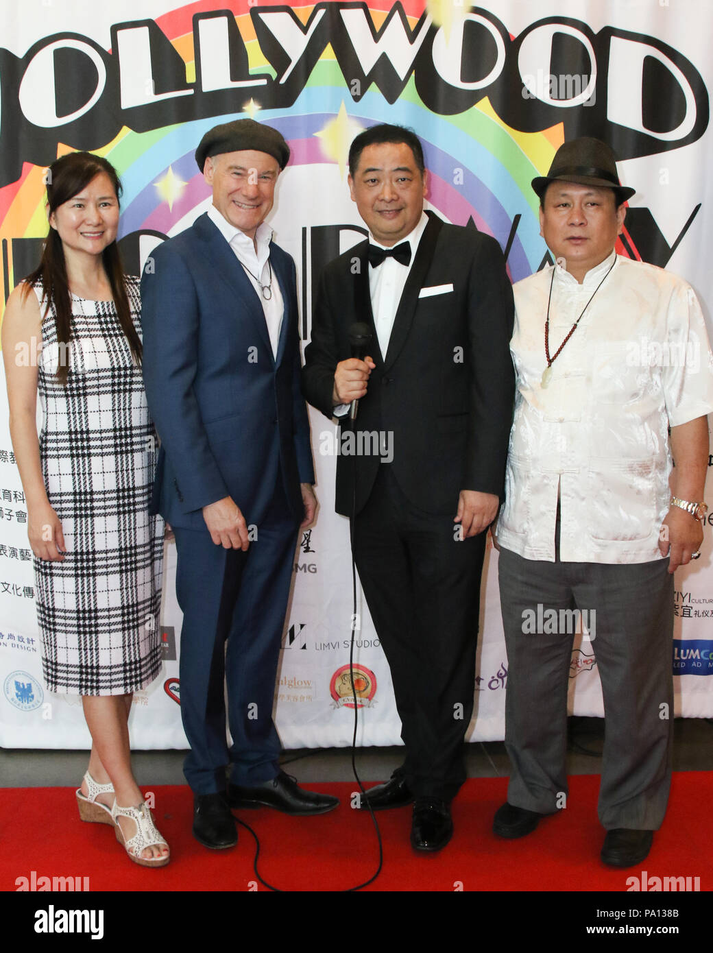 San Dimas, California, USA. 18th July, 2018. Cathy Cheng, actor/comedian Jim Meskimen, TV ...
