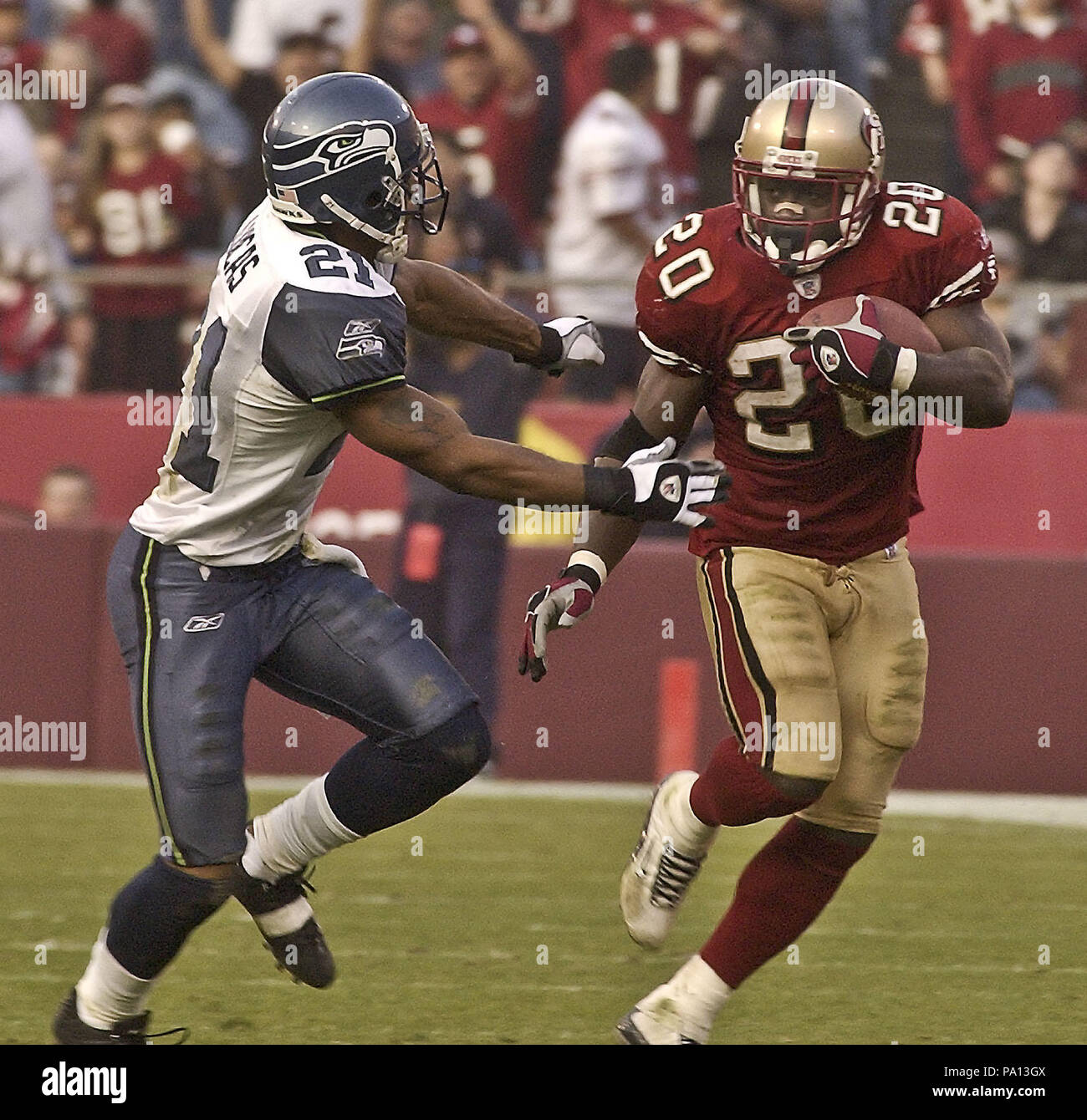 San Francisco, California, USA. 1st Dec, 2002. Seattle Seahawks ...