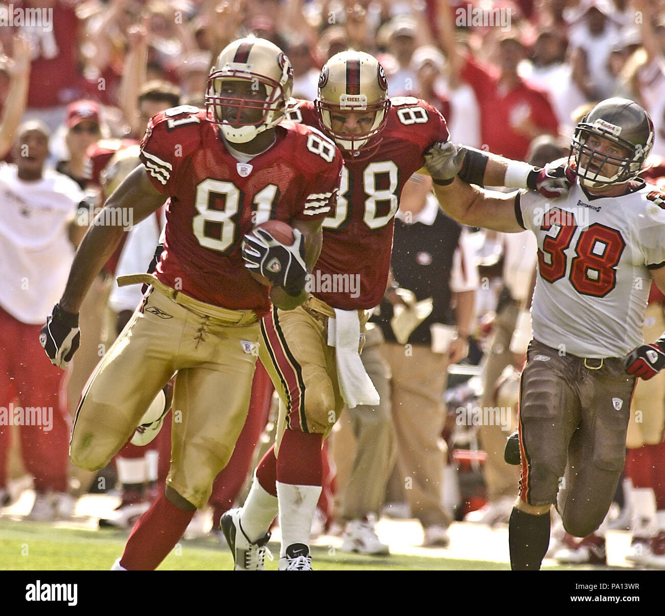 Tampa bay buccaneers player holds the football hi-res stock photography ...