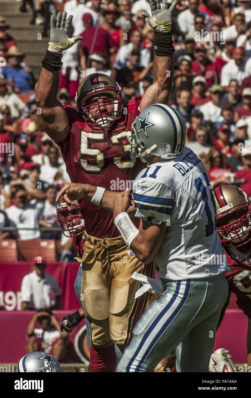 San francisco 49ers jeff ulbrich hi-res stock photography and images ...