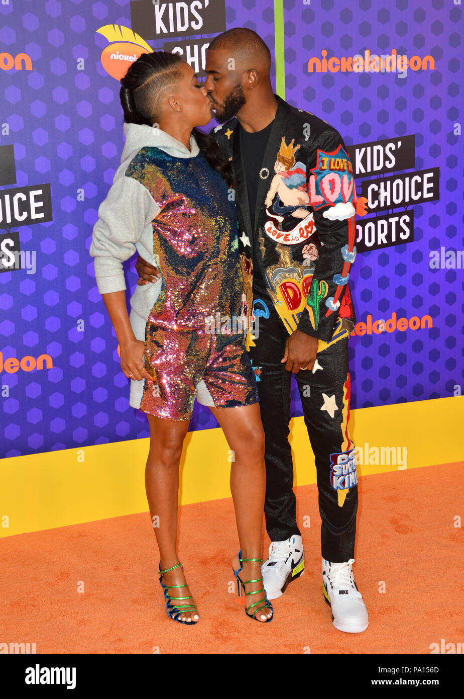 Santa Monica, California, USA. 19th July, 2018. Chris Paul & Jada ...