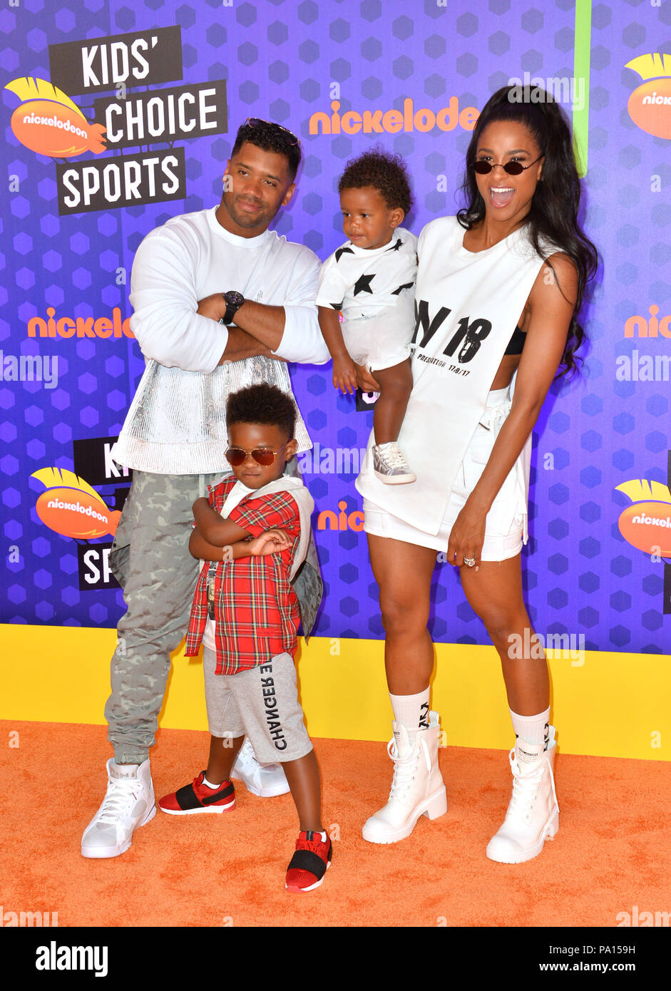 Santa Monica, California, USA. 19th July, 2018. Russell Wilson, Ciara ...