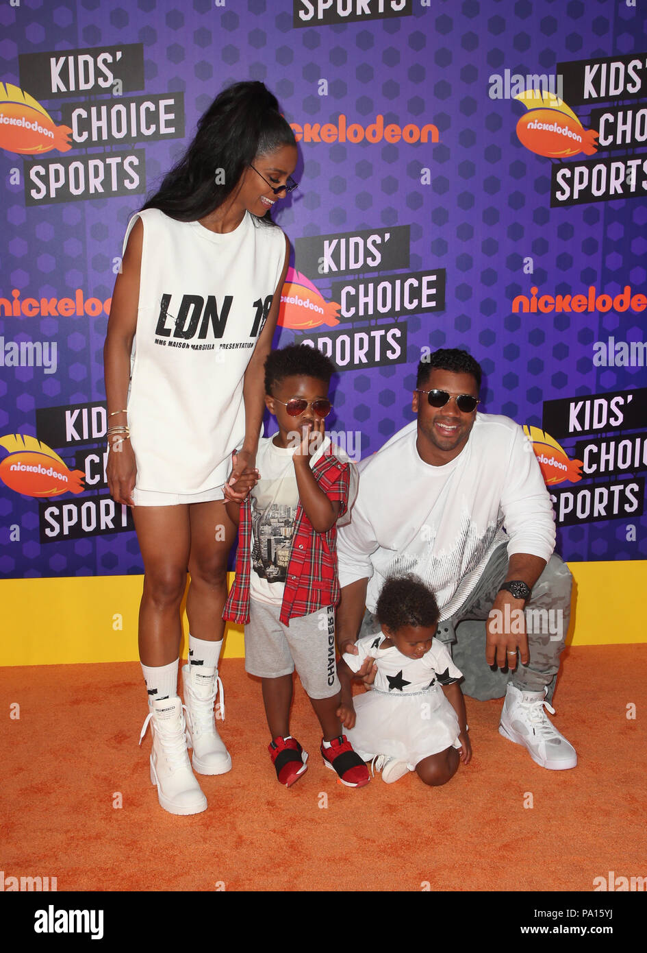 Santa Monica, Ca. 19th July, 2018. Ciara, Ciara Princess Harris, Sienna ...