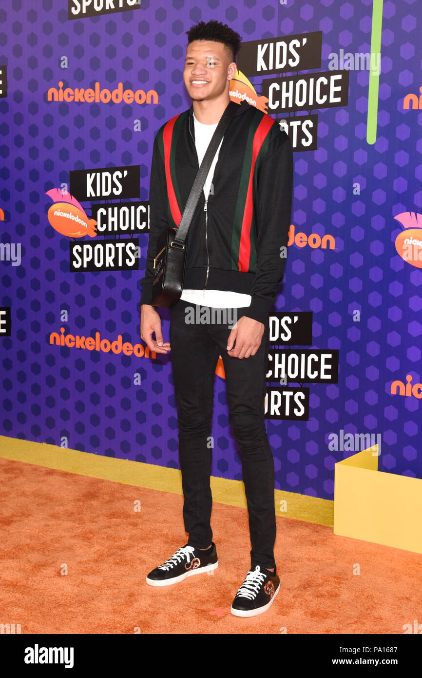 Santa Monica, USA. 19th July, 2018. Kevin Knox attends Nickelodeon's ...