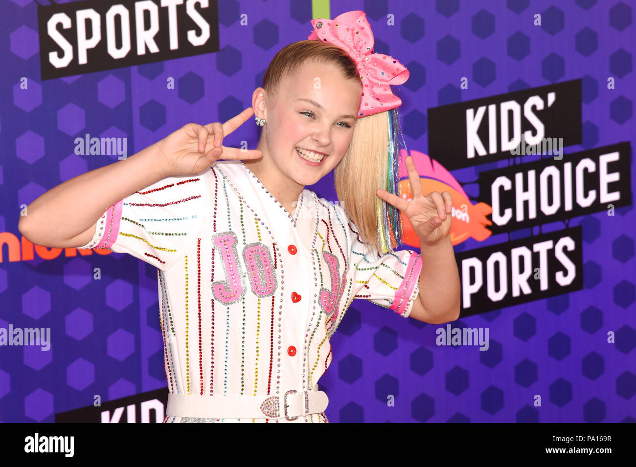 Santa Monica, USA. 19th July, 2018. JoJo Siwa attends Nickelodeon's ...